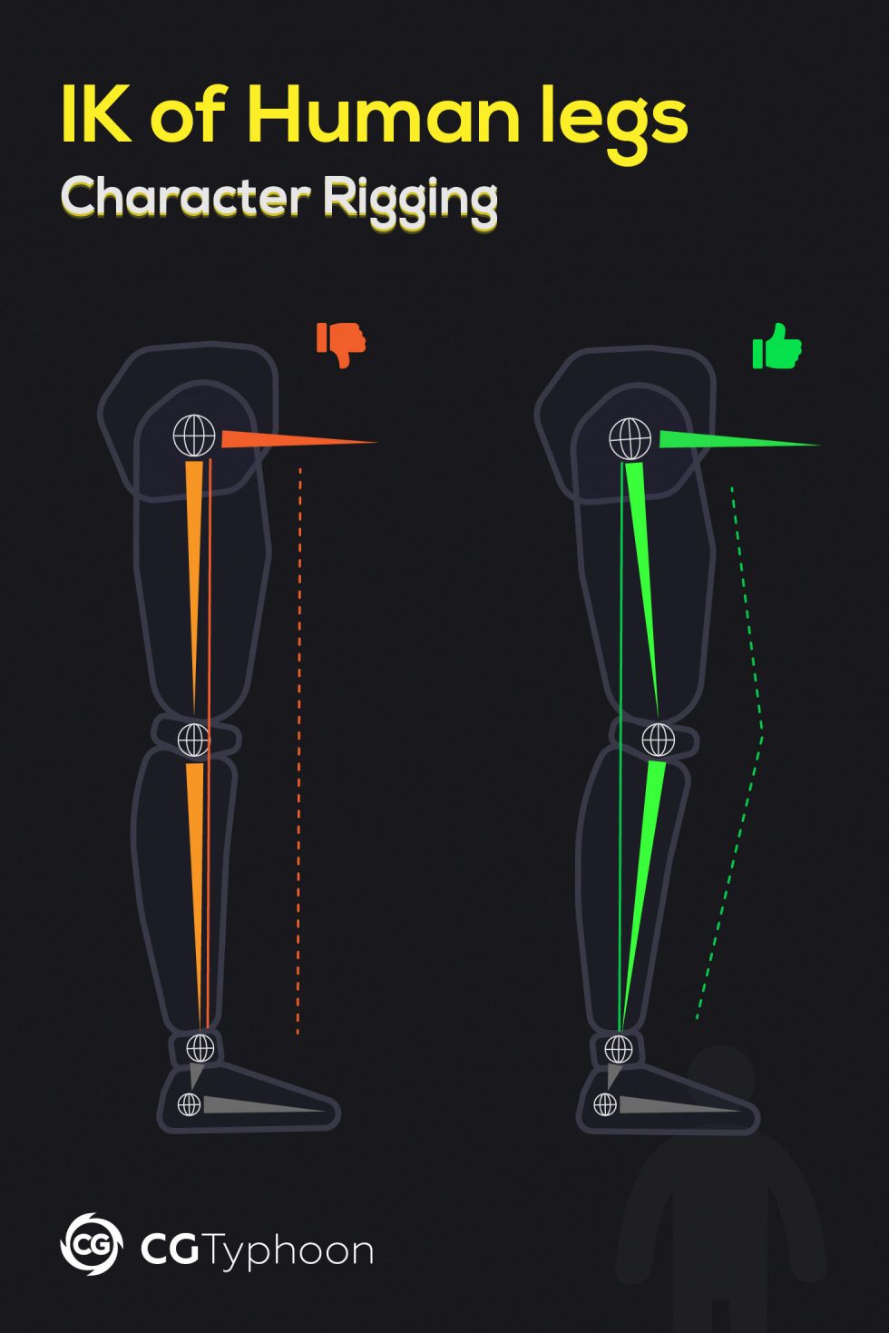 The principles of IK human arms and legs rigging | CGTyphoon